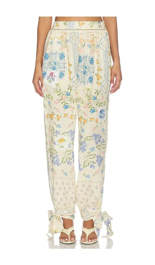 Agua Bendita Zaida Bleu Pants In . Also - Beige