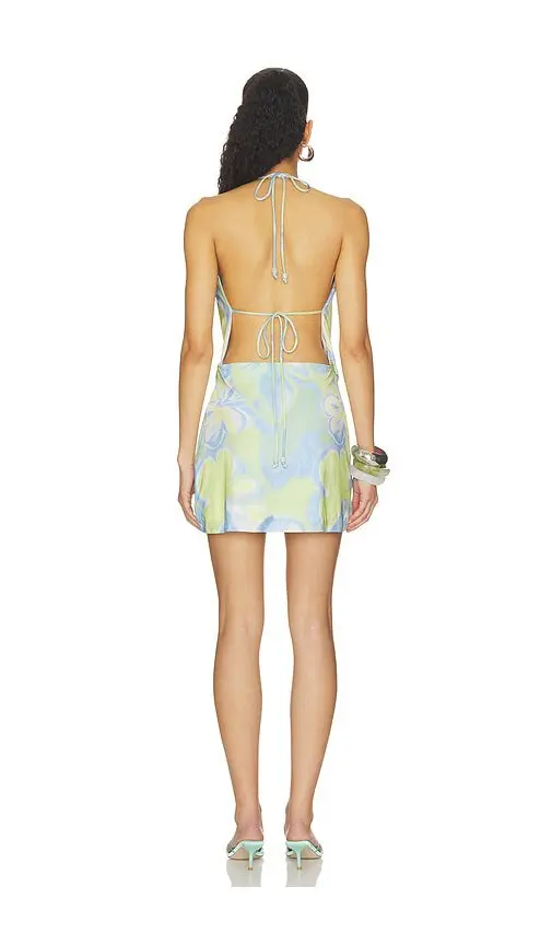 RUNAWAY THE LABEL Eilish Halter Mini Dress In . Also