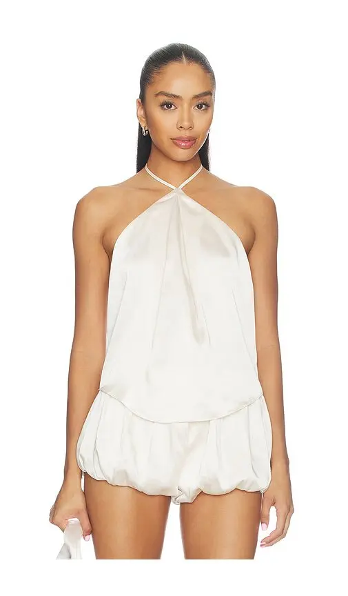 SEROYA Beckham Tank Top In . Also - Ivory