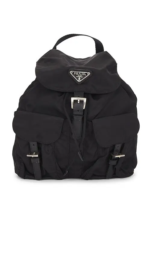 FWRD RENEW Prada Tessuto Backpack - Black