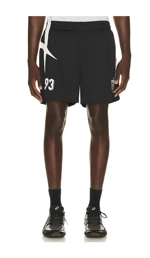 REPRESENT Star Football Panelled Shorts In . Also - Black