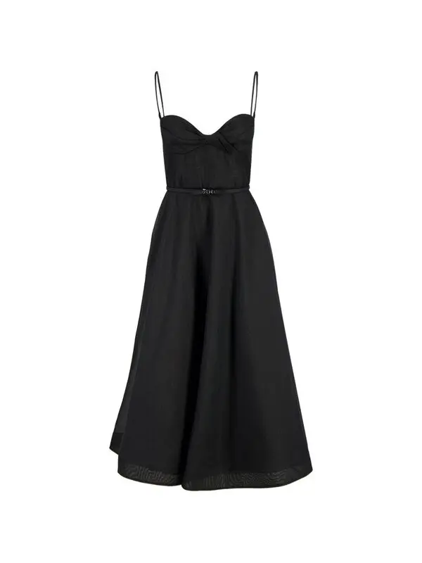 Zimmermann Luna Midi Dress - Black