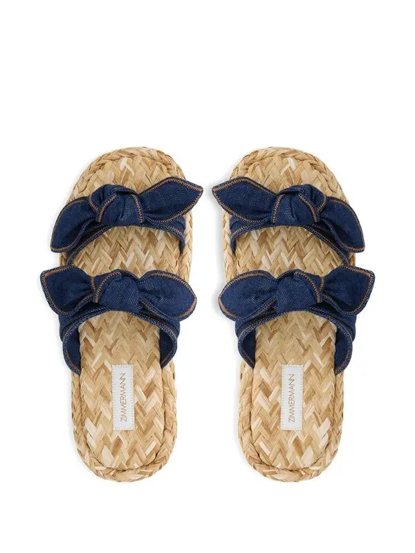 Zimmermann Carousel Linen Sandals