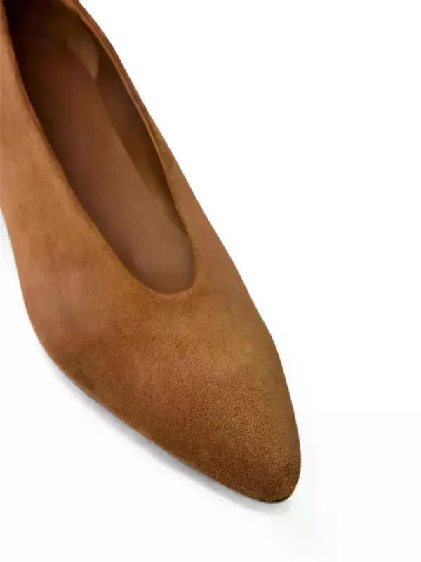 Marsèll Longiforma Suede Pointed-toe Pumps - Brown
