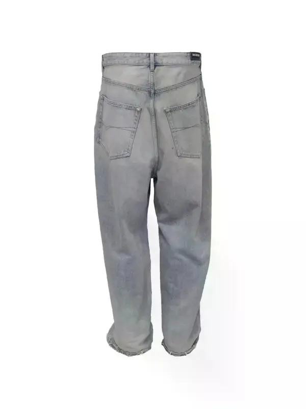Balenciaga 2020s Distressed Straight-leg Jeans