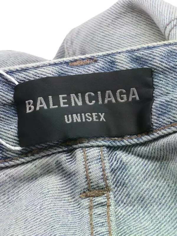 Balenciaga 2020s Distressed Straight-leg Jeans