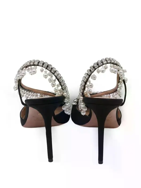 AQUAZZURA Embellished Slingback Pumps