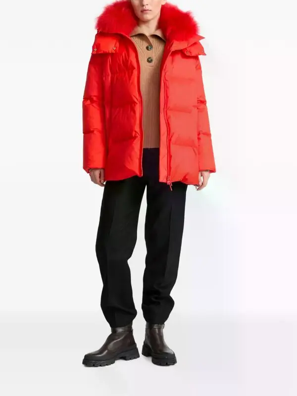 YVES SALOMON A-line Hooded Jacket