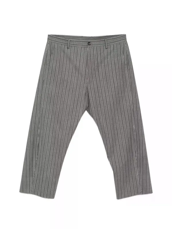 Moschino Pinstripe-pattern Trousers - Grey