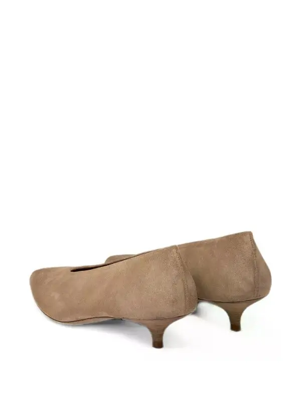 Marsèll Longiforma Suede Almond-toe Pumps - Neutrals
