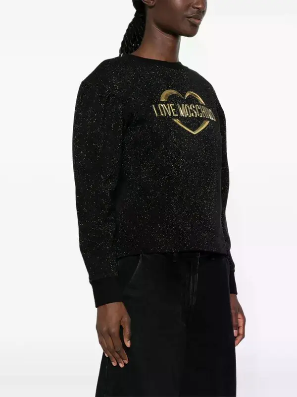 Moschino Logo-print Sweatshirt - Black