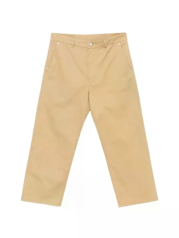 Moschino Logo-patch Pocket Trousers - Neutrals