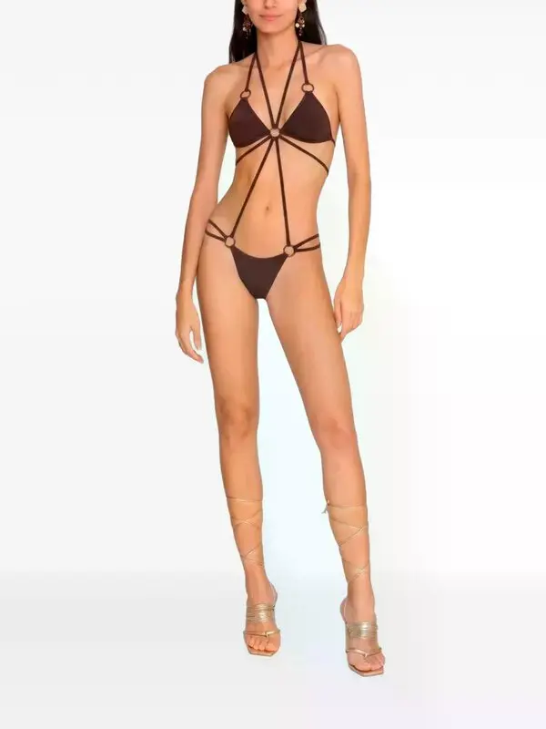 AMIR SLAMA Ring-detail Strappy Swimsuit