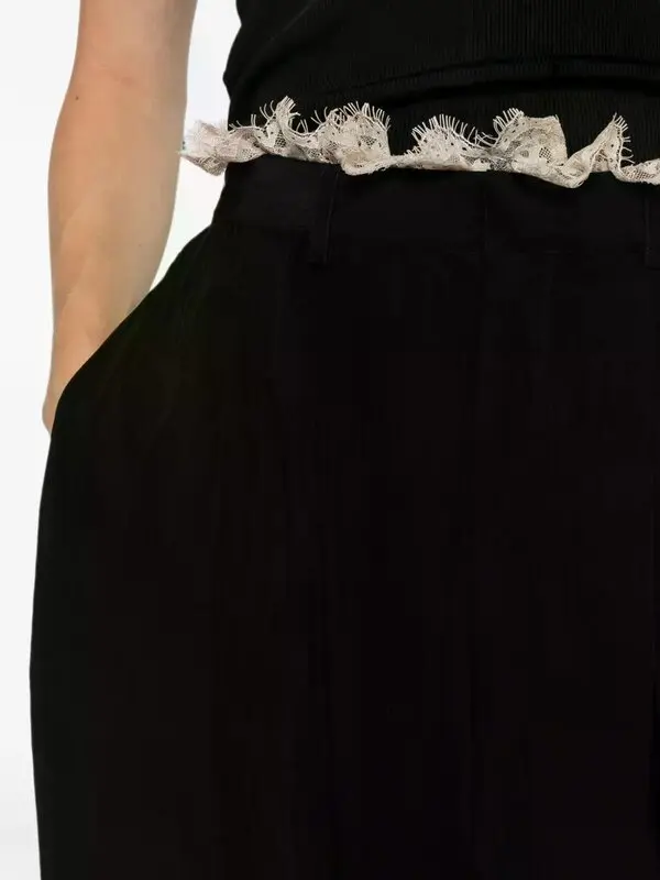 Sea Lace-trimmed Trousers