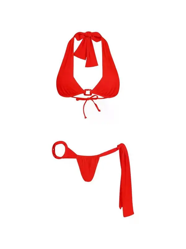AMIR SLAMA Halter-neck Bow-detail Bikini