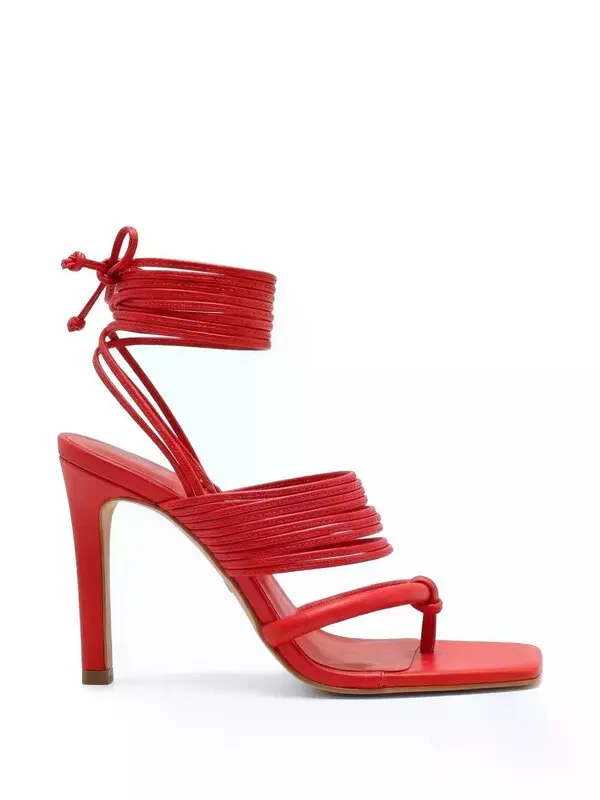 AMIR SLAMA Tie-fastening Sandals - Red