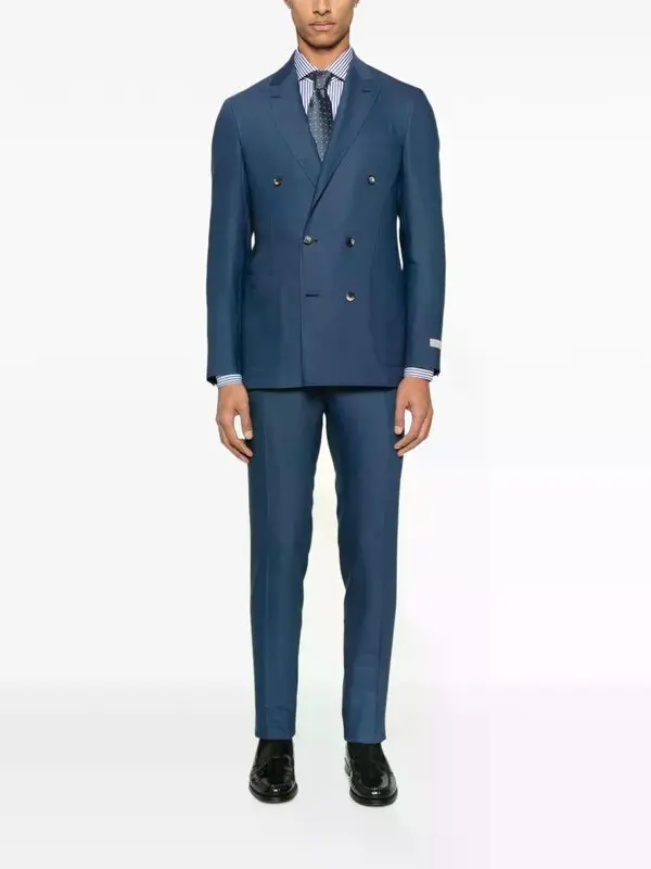 BARBA NAPOLI Striped-print Long-sleeve Shirt