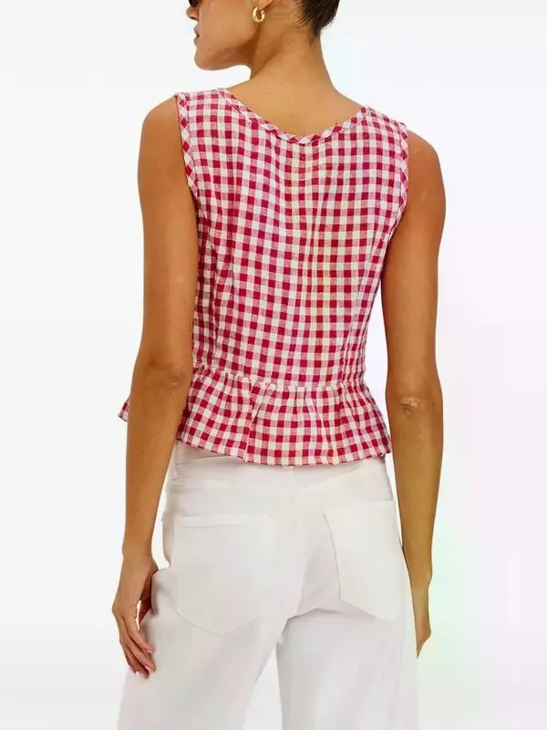 Rails Jonah Gingham Peplum Top
