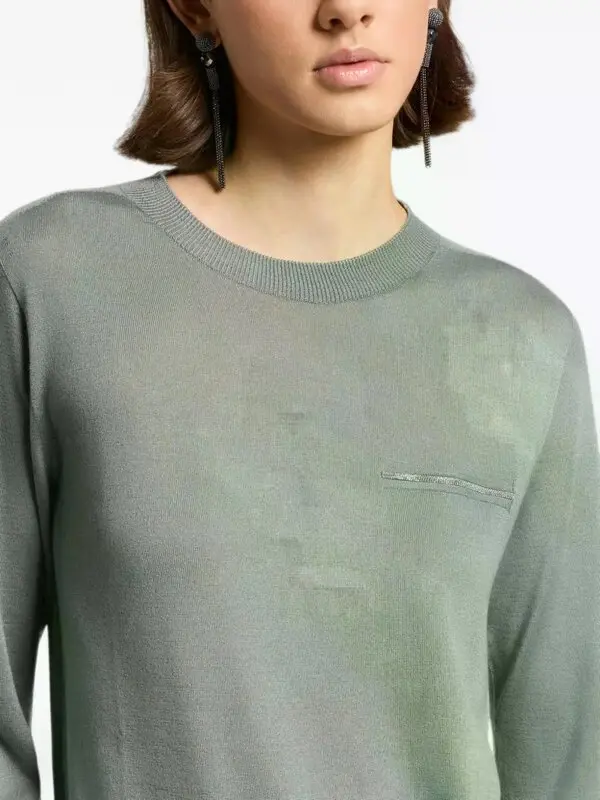 Peserico Embellished-pocket Sweater