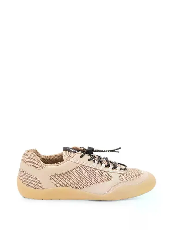 Prada Speedrock Mesh-panelled Lace-up Sneakers - Neutrals