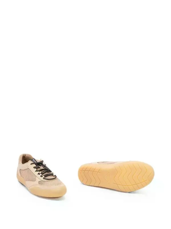 Prada Speedrock Mesh-panelled Lace-up Sneakers - Neutrals