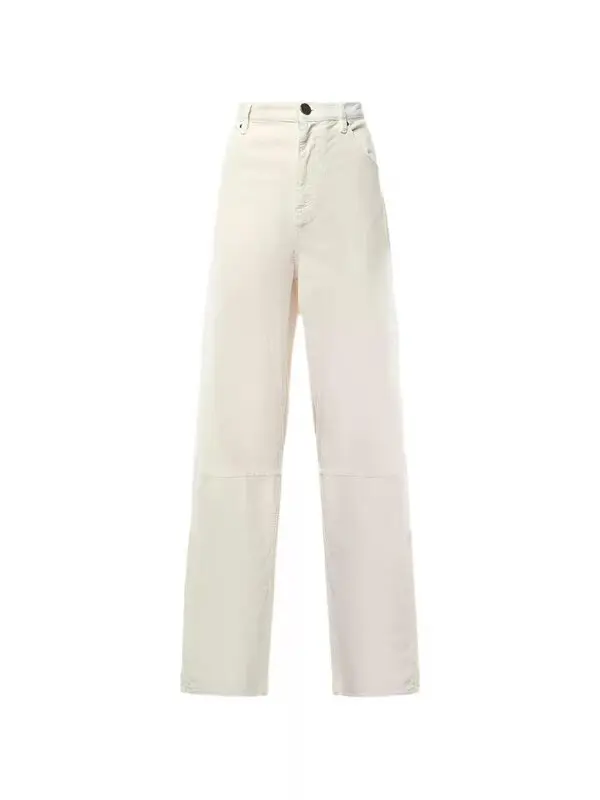 Pinko Corduroy Panelled Trousers - Neutrals
