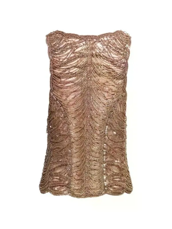 Elie Saab Bead-embroidered Tank Top