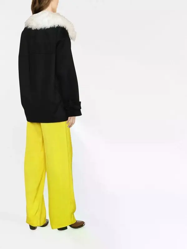 Stella McCartney Faux-fur Collar Wool Coat
