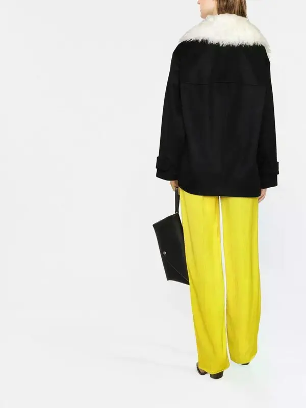 Stella McCartney Faux-fur Collar Wool Coat