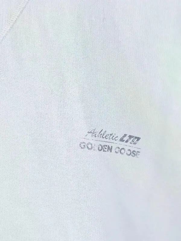 GOLDEN GOOSE Logo-print Raw-edge T-shirt