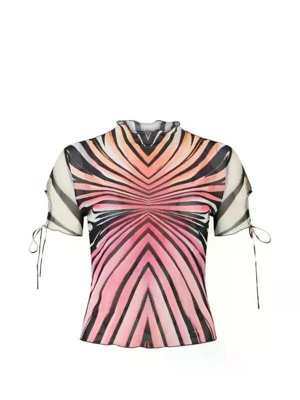 Roberto Cavalli Zebra-print T-shirt - Orange