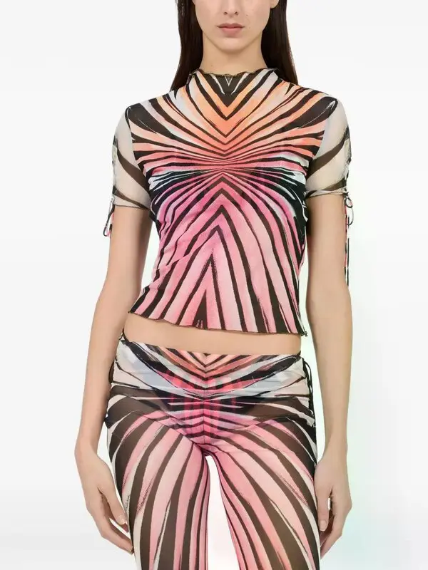 Roberto Cavalli Zebra-print T-shirt - Orange
