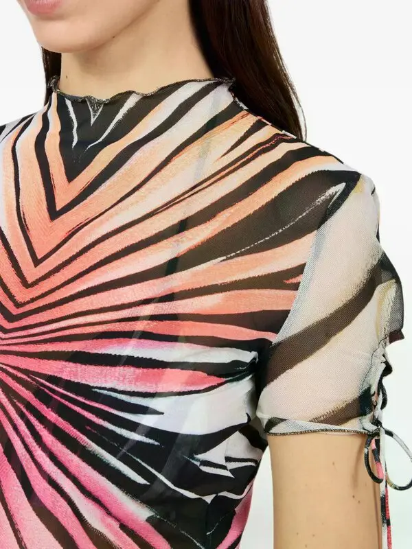 Roberto Cavalli Zebra-print T-shirt - Orange