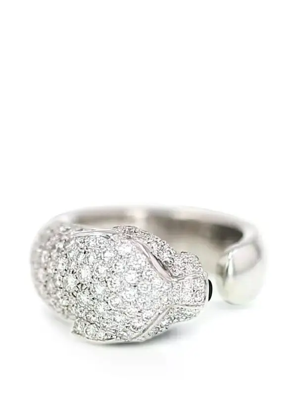 Cartier 2019 Panthère Diamond And Emerald Ring