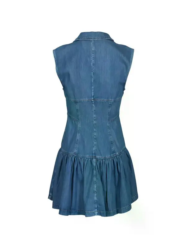 FRAME Sleeveless Ruffled Mini Dress