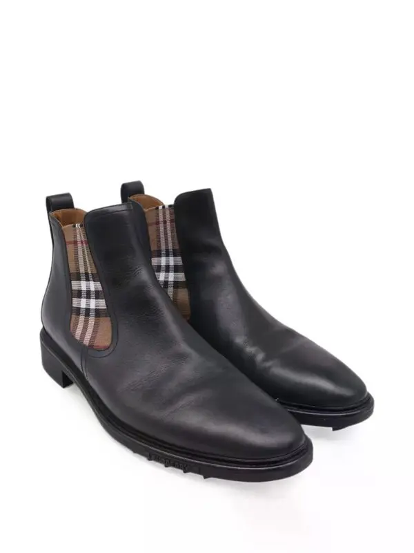 Burberry Allostock Check Chelsea Boots