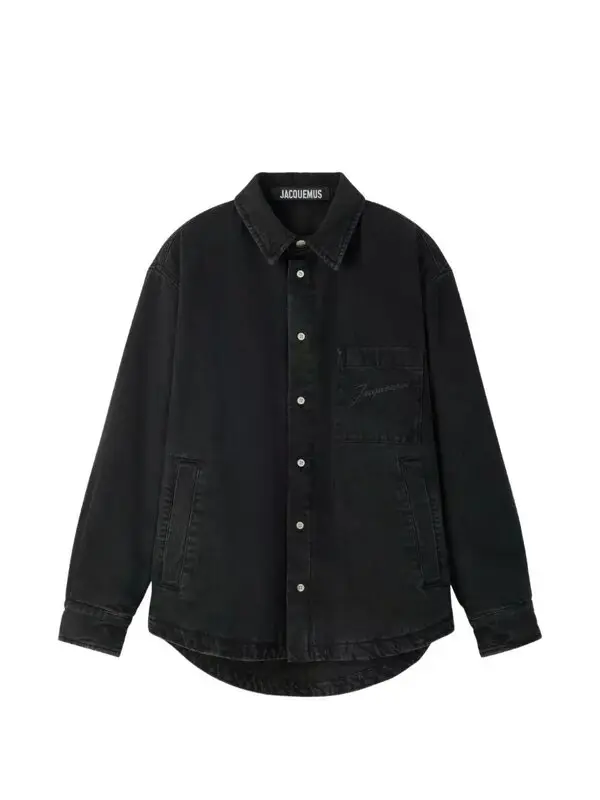 Jacquemus Denim Button-up Shirt - Black