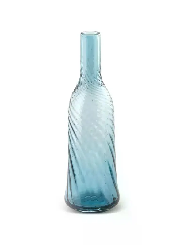 ENZO DE GASPERI Wave-pattern Bottle Vase - Blue