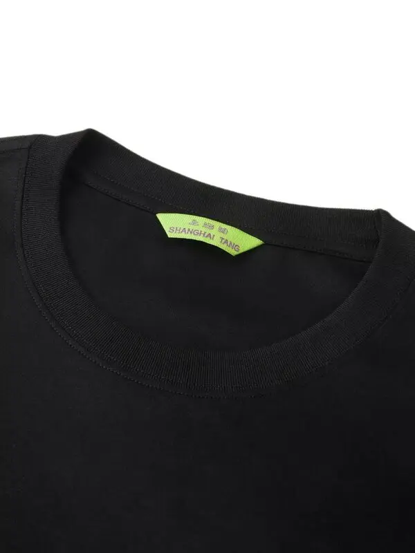 Shanghai Tang Dragon Embroidered T-shirt