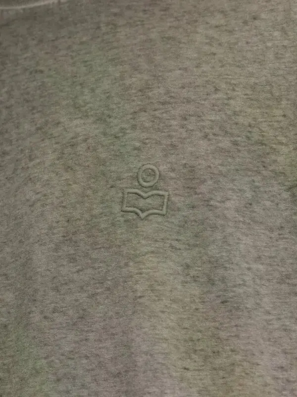 MARANT Honore Logo-embroidered T-shirt - Grey