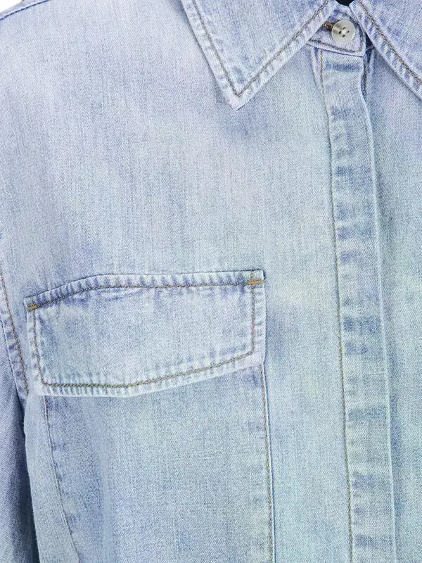 7 For All Mankind Chambray Patch-pocket Shirt