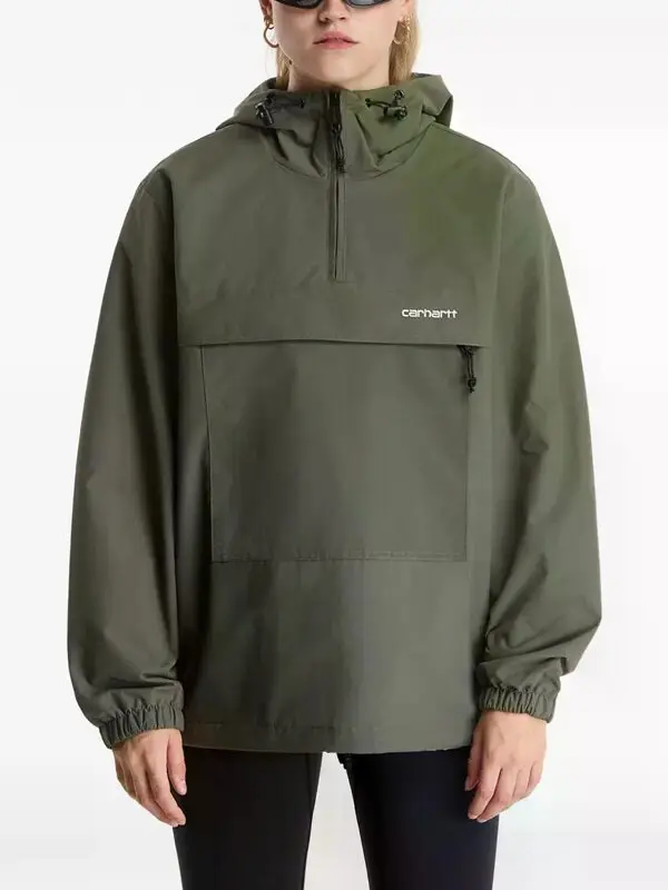Carhartt Work In Progress Logo-print Hooded Windbreaker