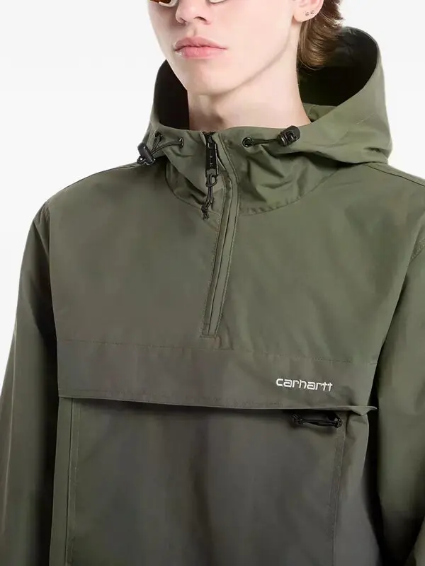 Carhartt Work In Progress Logo-print Hooded Windbreaker