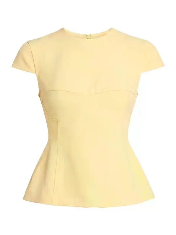 AXEL 113 Icon Peplum-hem Top - Yellow