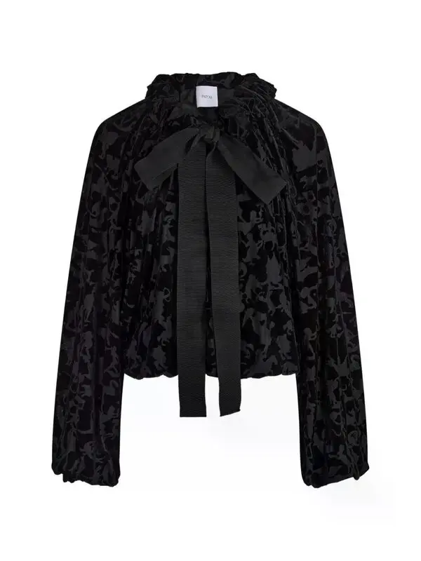PATOU Bow-detail Devoré Top