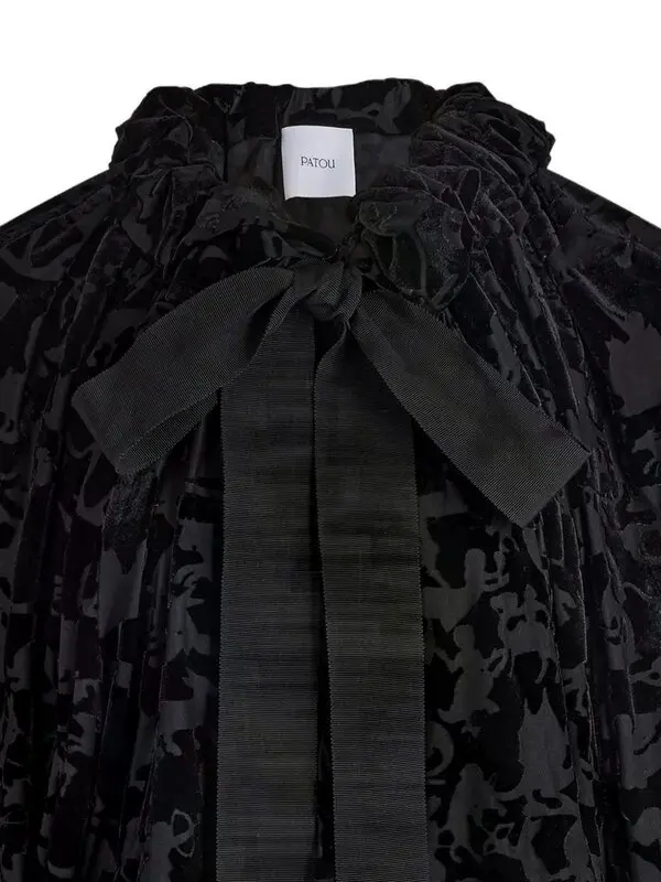 PATOU Bow-detail Devoré Top