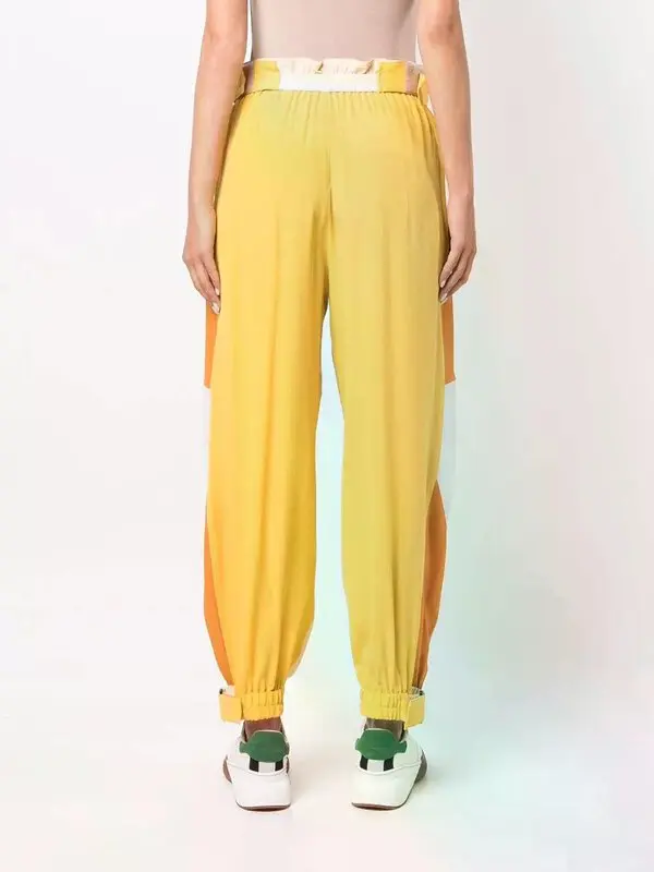 Stella McCartney Lacey Patchwork-design Tapered Trousers
