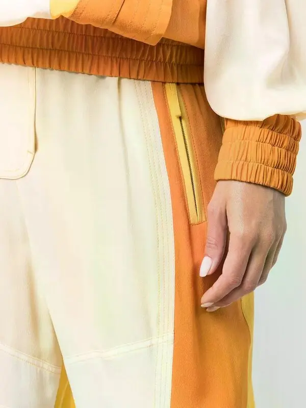 Stella McCartney Lacey Patchwork-design Tapered Trousers