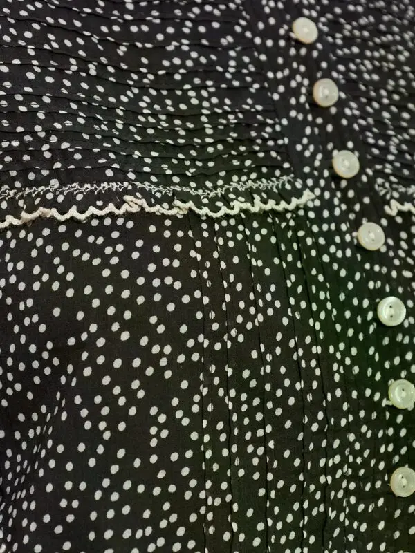 MARANT ETOILE Daynia Polka-dot Mini Dress - Black