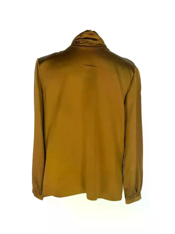 Saint Laurent Padded-shoulder Silk Blouse